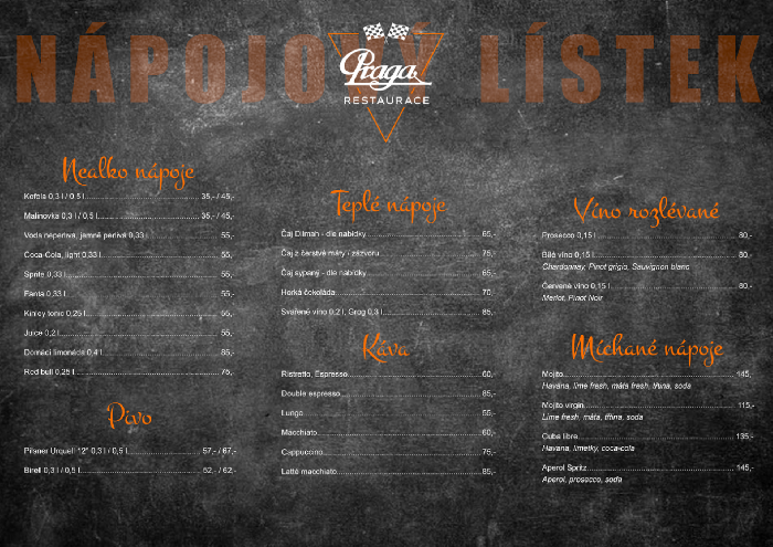 NÁPOJOVÝ LÍSTEK :: restaurace